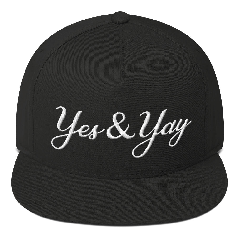 Yes and Yay Flat Bill 5 Panel Cap – Yes&Yay